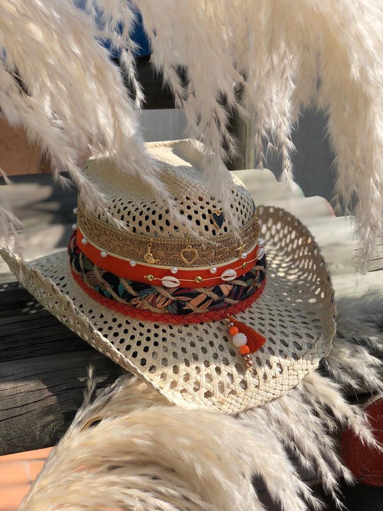 Amber Orange Holes Hat - Velvet Swimwear